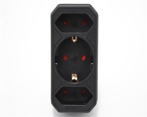 Steckdosen Eurobuchse Eurostecker EURO Steckdose Schalter 3-fach | eBay.de