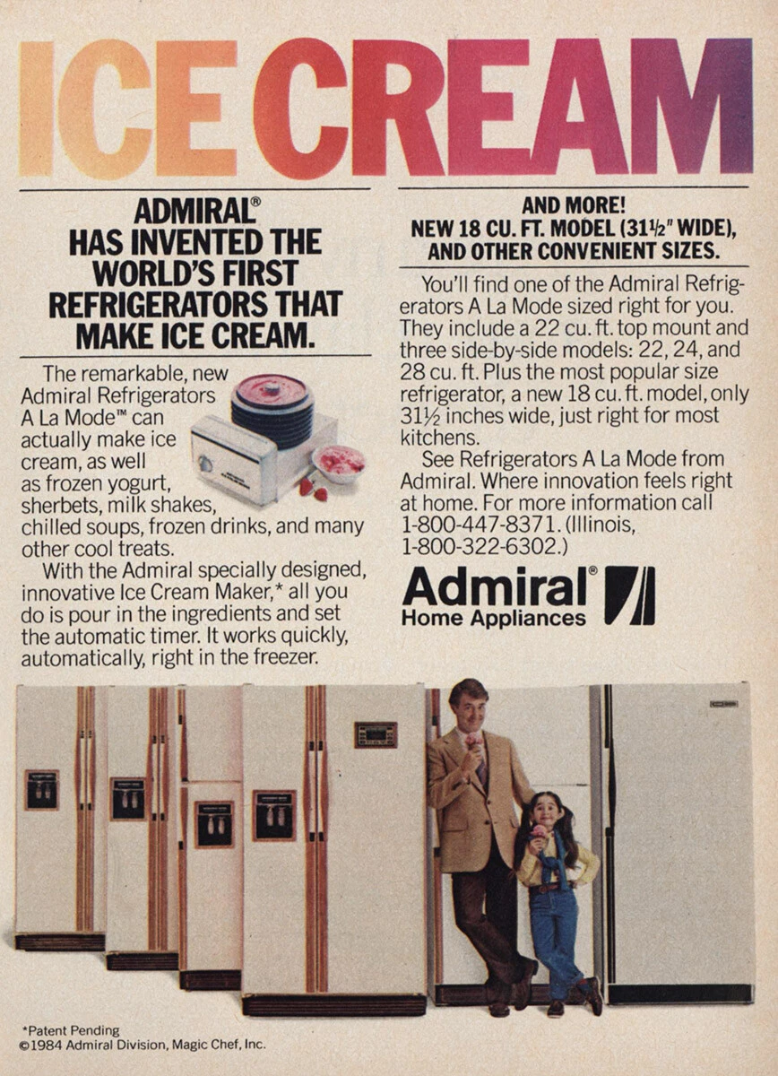 First Refrigerator Advertisement