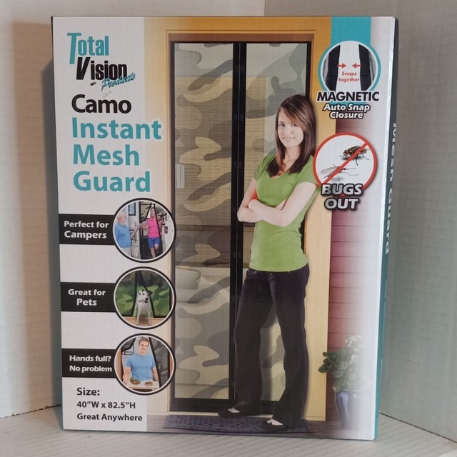 Total Vision Instant Mesh Guard 40 X 82.5 Inches Camouflage Colored for ...