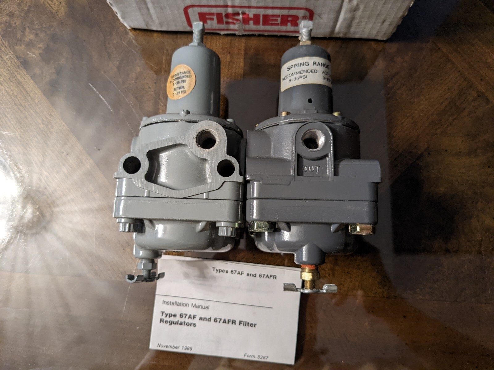 Fisher Controls 250 PSI Max Pressure Regulator Type 67AF for sale ...