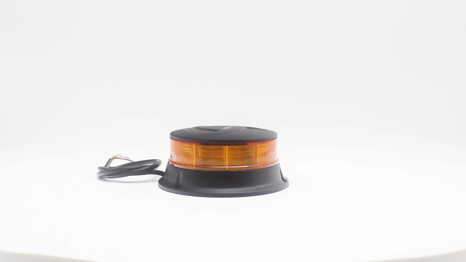 Low Profile R65 Led Flashing Rotating Amber Warning Beacon Light 12V ...