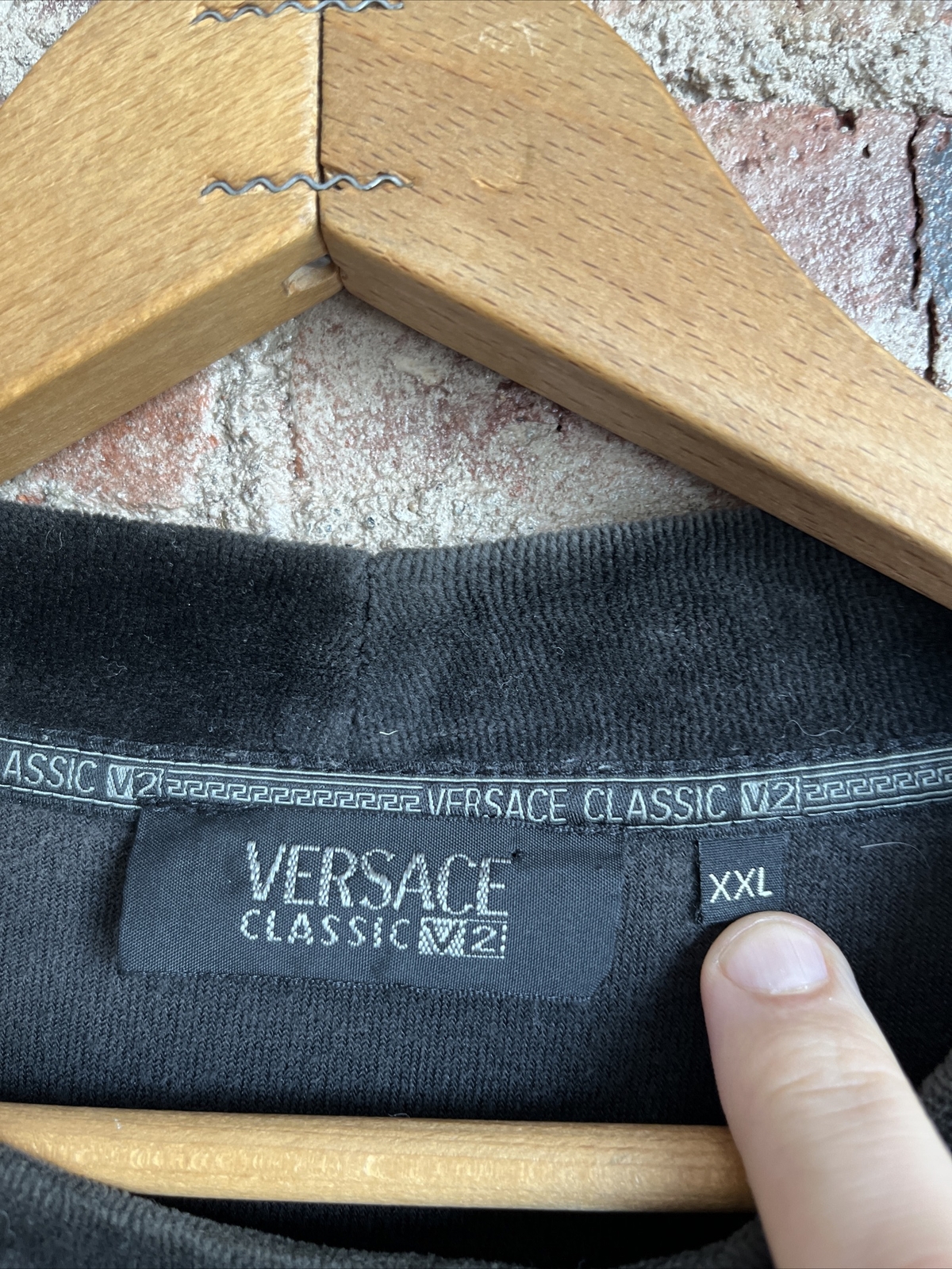 Vintage Versace Classic V2 Men's Velour Shirt Size XX… - Gem