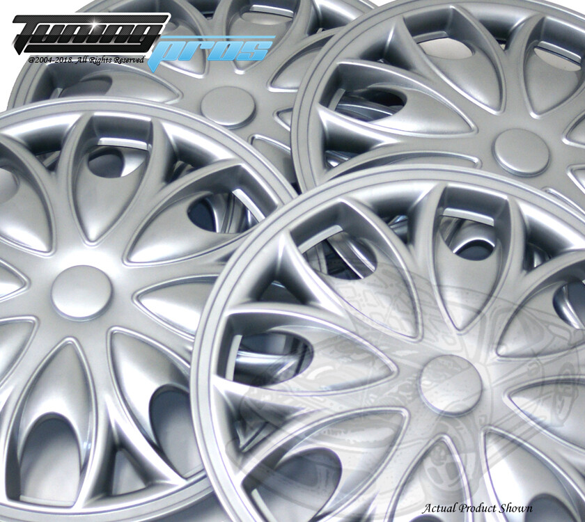 Pop-On Wheel Rims Skin Cover 15" Inch Silver Hubcap 15 Inches #526 Qty ...