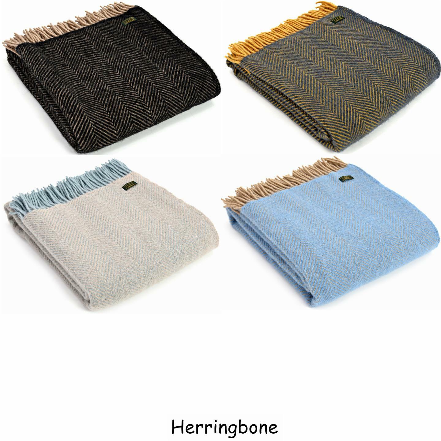 TWEEDMILL TEXTILES 100% Pure Wool Sofa Throw Blanket LIME GREEN ...