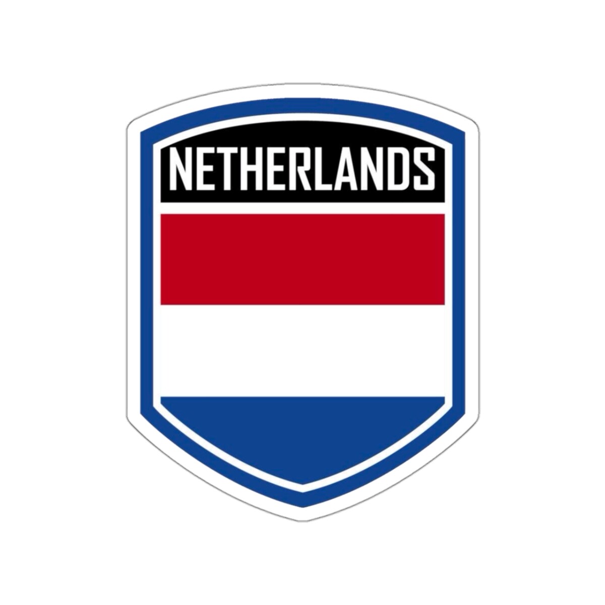 Netherlands National Flag Shield Country Kiss-Cut Sticker Vinyl Logo ...