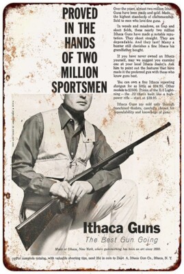 1960 Ithaca Shotguns Vintage Look reproduction metal sign 8 x 12 | eBay