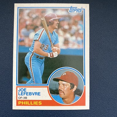 1983 Topps Traded 61T Joe Lefebvre Philadelphia Phillies Baseball Card ...