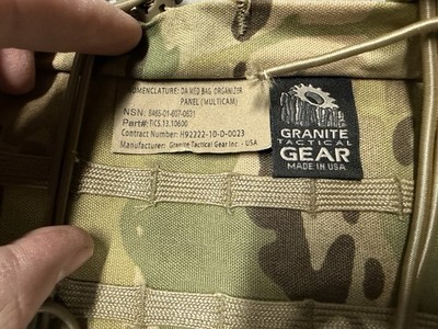 Granite Tactical Gear Direct Action (DA) Med Bag Organizer Panel in ...