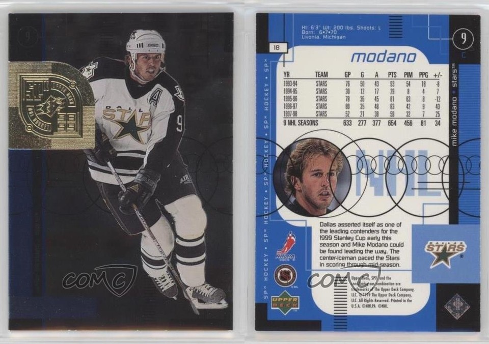 1998-99 SPx Top Prospects Mike Modano #18 HOF 12g7 | eBay