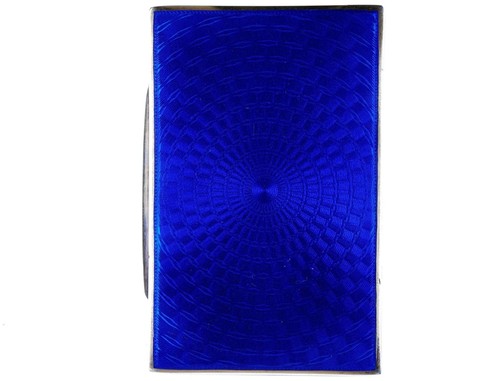 c1890 Guilloche Enamel Hand Painted Gilt 900 Silver Calling card case ...