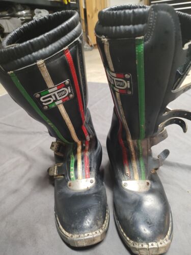 Sidi Sport "Joel Robert" Vintage Motocross Boots Size 10 US | Black ...