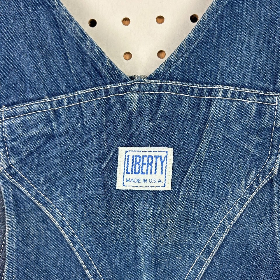 Liberty Bib Overalls Men's 42x32 Carpenter Farmer Adult Jeans Medium ...