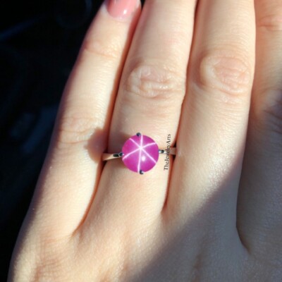 Vintage Ruby Star Ring In 925 Sterling Silver Women Ring, Handmade Ring | eBay