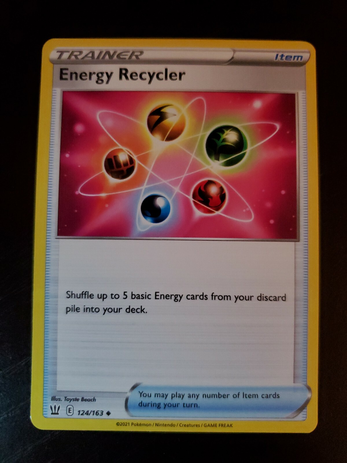 Pokémon TCG Energy Recycler Sword & Shield - Battle Styles 124/163 ...