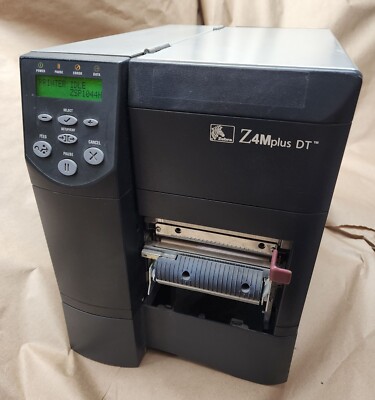 Zebra Z4Mplus DT Thermal Transfer Label Barcode Printer - For Repair or ...