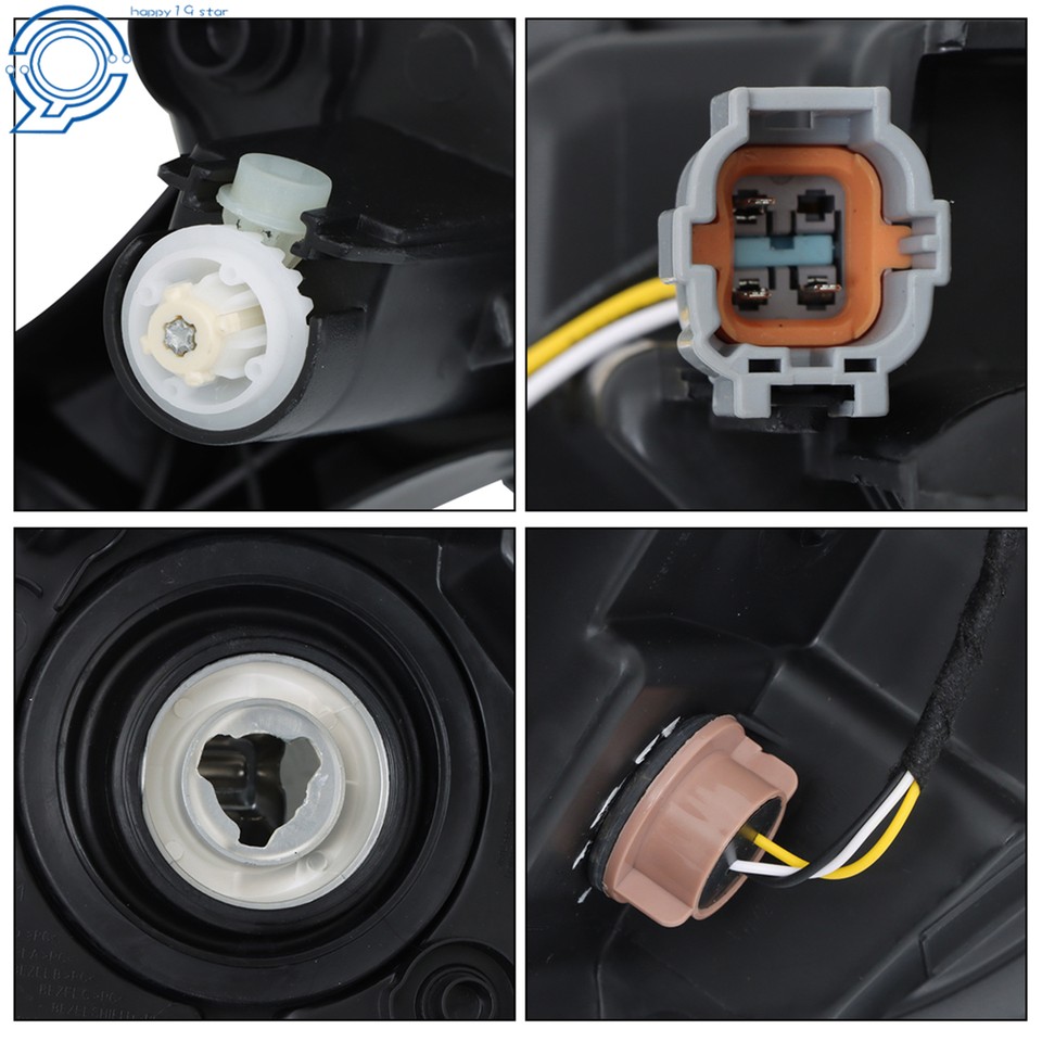 For 2020-2021 Nissan Versa S SV Headlights Halogen Chrome Clear Lens ...