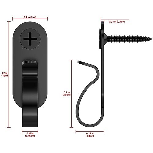 40Pk Stainless Steel String Lights Hanger Hooks Clips for Wire Fairy ...