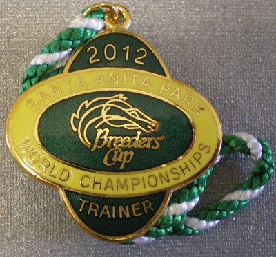 BREEDERS CUP WORLD CHAMPIONSHIPS SANTA ANITA Enamel Badge HORSE RACING ...
