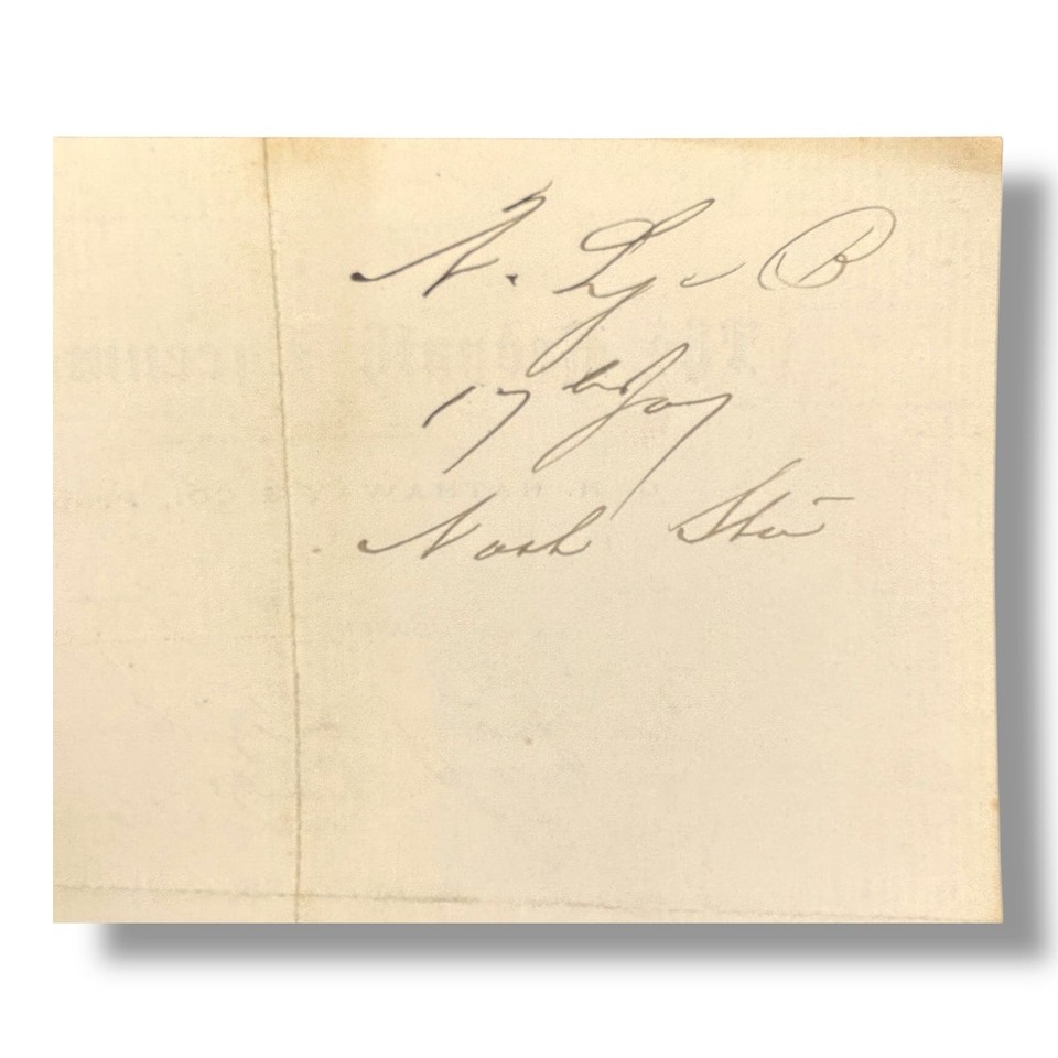 1884 Redpath Lyceum Letter Nashville Students to Stephens Opera House Fulton NY | eBay