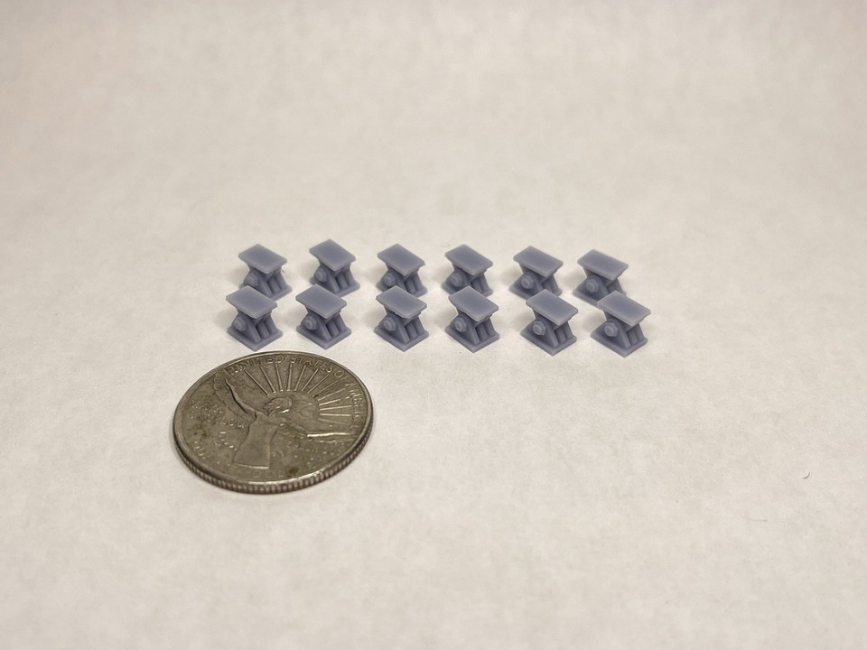 3D Printed HO Scale Bridge Shoes/Corbels (Qty 12) | eBay