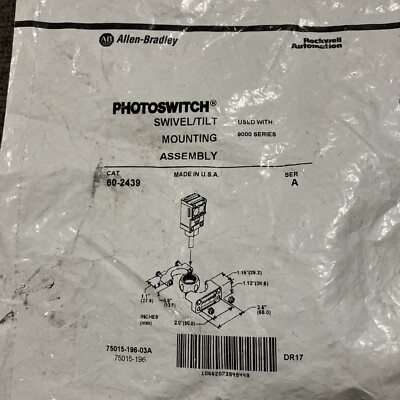 Allen-Bradley, 60-2439, Series 9000 Photoelectric, Mounting Bracket | eBay
