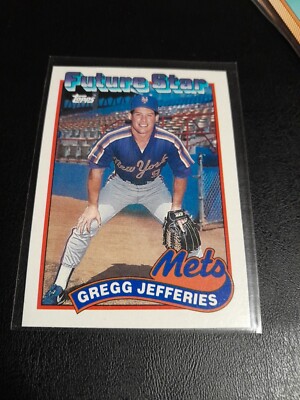 1989 Topps #233 Gregg JEFFERIES Rookie Future Star NY Mets FREE ...