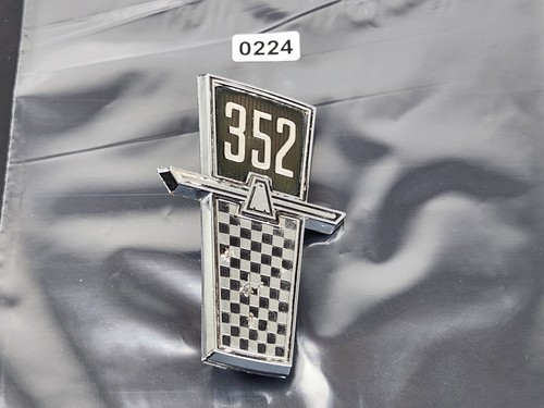 1965 FORD GALAXIE 500 352 FENDER EMBLEM P/N C5AB-16228-A GENUINE OEM ...