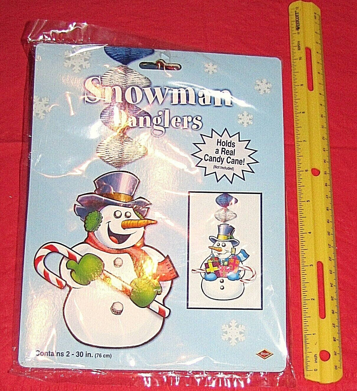 3 Snowflake Beistle Winter Christmas 2 Snowman dangle 1 Stringer 1 ...