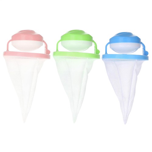 3 Pcs Pet Hair Remover Washing Machine For Laundry Cat Dog Reusable Fur ...