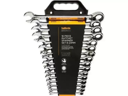 Halfords Advanced 16pc Ratchet Spanner Set Brand New | eBay UK