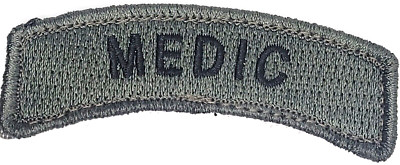MEDIC Arc Shape ACU DARK GREY Tactical Hook Embroidered Patch Rocker ...