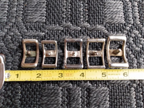 Used Conway Buckles Lot Of 5 Horse Tack Western Rein Leather Strap ...
