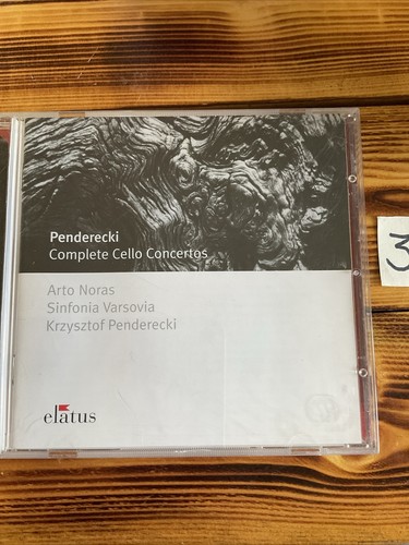 PENDERECKI -COMPLETE CELLO CONCERTOS-2001-CD-WITH ARTO NORAS + SINFONIA ...