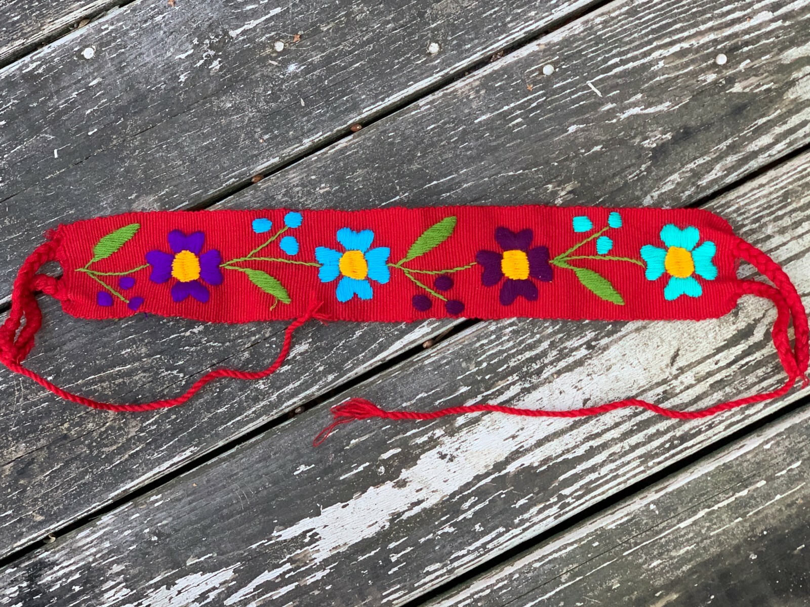 Baby Toddler Child Faja Mexican Belt Embroidered Woven Cotton Flowers ...