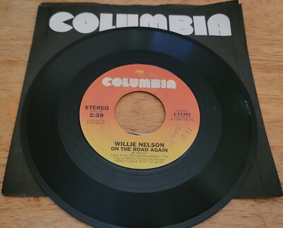 Willie Nelson/Gimble "On The Road Again/Jumpin' Cotton Eyed Joe" 45RPM ...