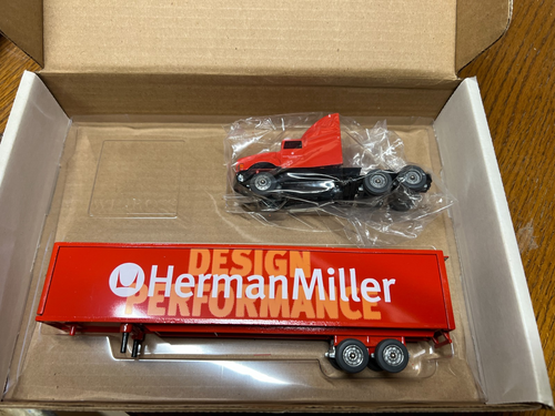 Herman Miller Winross Die Cast Logo Advertising Semi Tractor Trailer | eBay