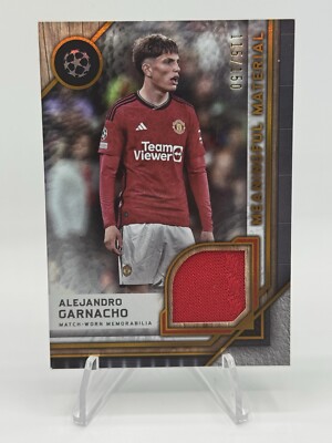 2023-23 Topps Museum Collection UEFA CL - Alejandro Garnacho Meaningful ...