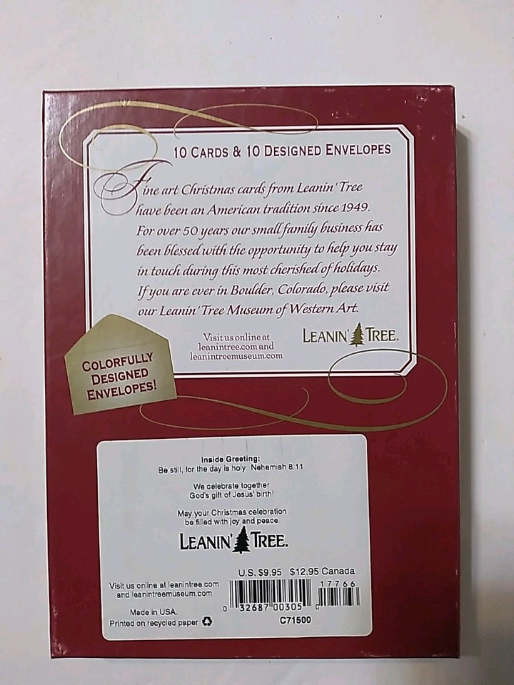 Leanin Tree Christmas Cards Box Of 10 With Envelopes, As Heaven's Love ...