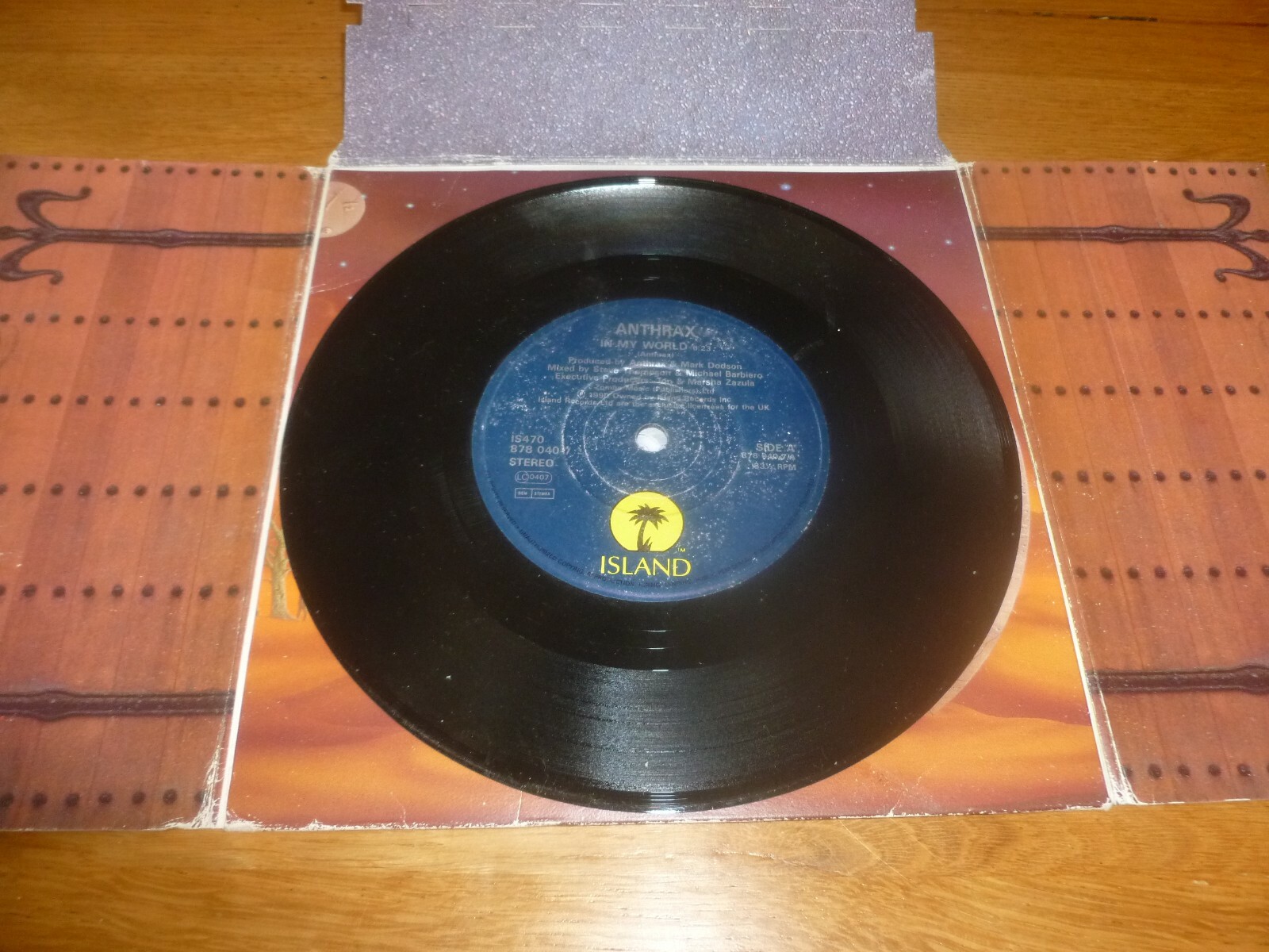 Anthrax - in My World RARE 1990 UK Gatefold Sleeve 7" VG . for sale ...