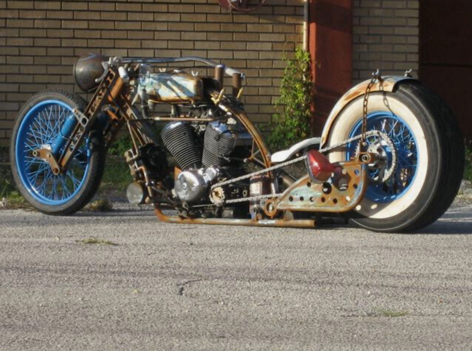 Motorcycle Chain Tensioner Weld-On Chopper Bobber Cafe MADE IN THE USA ...