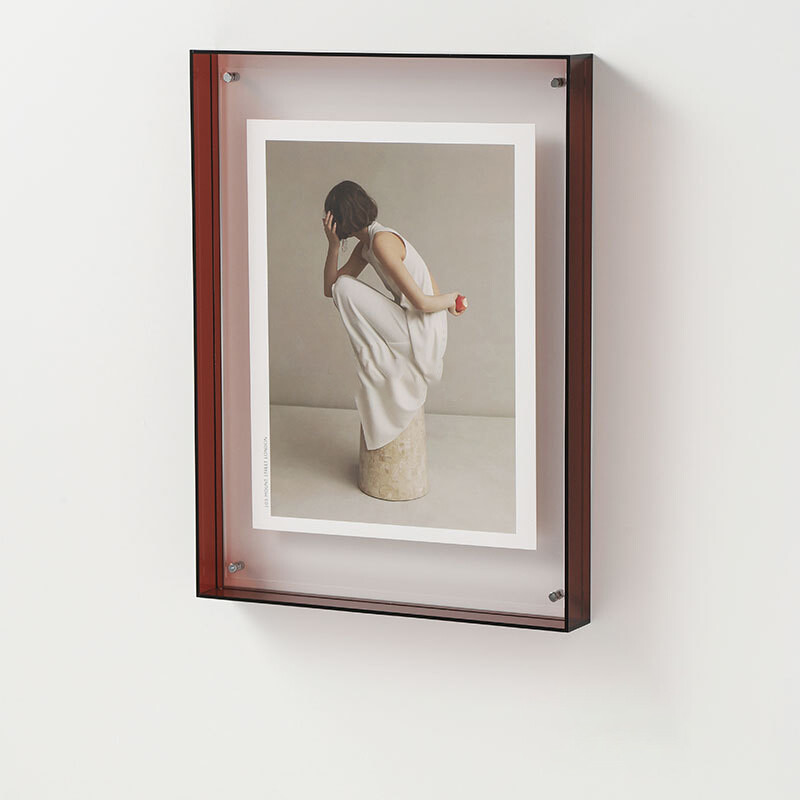 Acrylic Photo Frame Transparent Painting Wall Hanging Desktop Display ...
