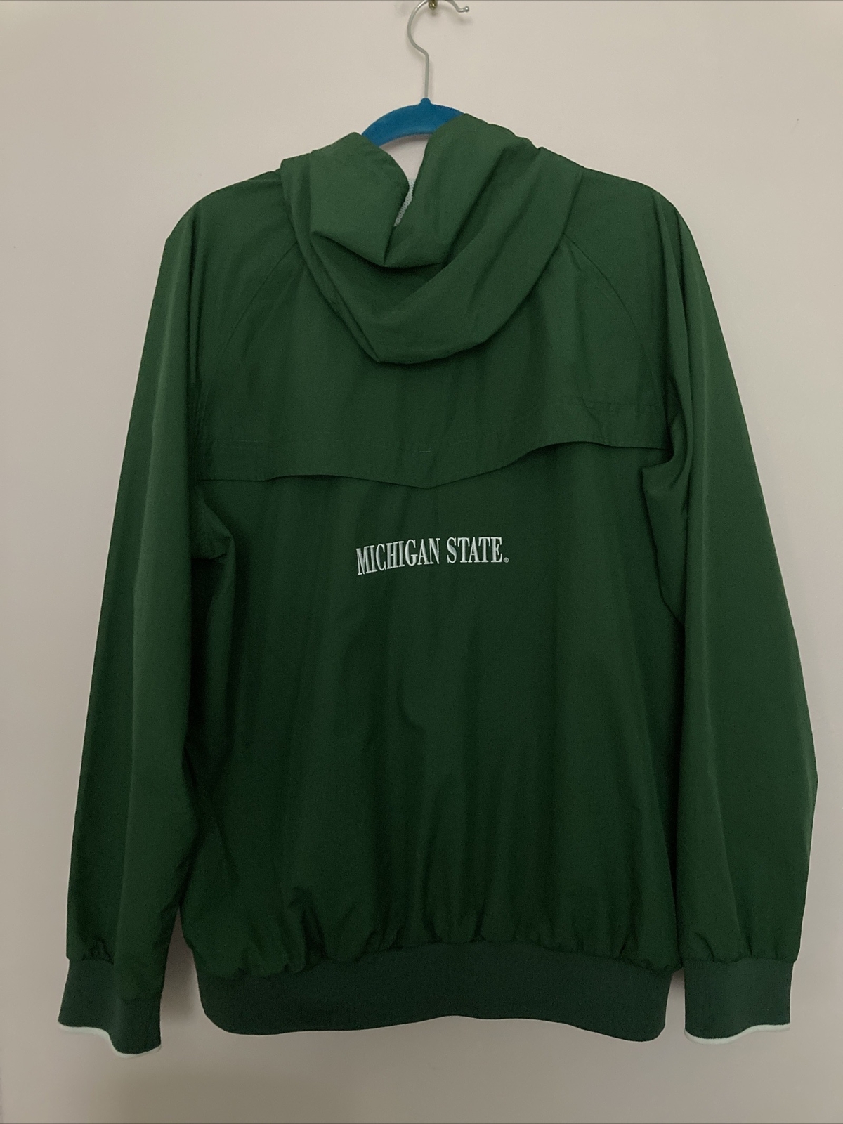 Mens Nike Team Michigan State Spartans Green 1/4 Pullover Windbreaker ...