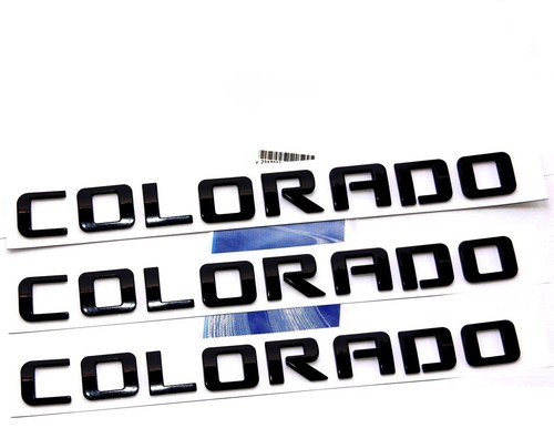 3x OEM Black COLORADO Emblem 3D Badge fits COLORADO Letters | eBay