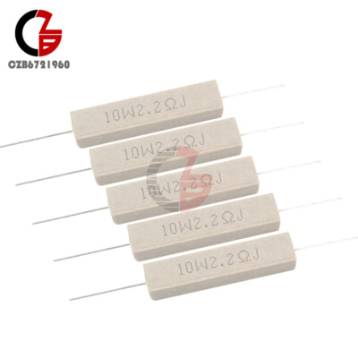 10PCS 10W Ceramic Cement resistance 8-100Ω 1-10k heat resistant Cement ...