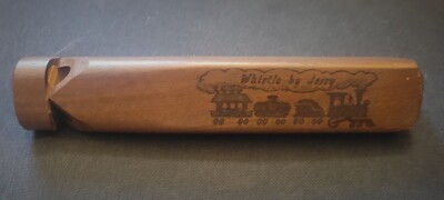 Wooden Train Whistle Toy 4 Tone Blower Handmade Vintage 8.5" | eBay