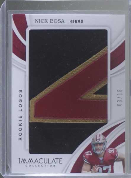 2019 Panini Immaculate Collection - Immaculate Rookie Logos #RL-18 Nick ...