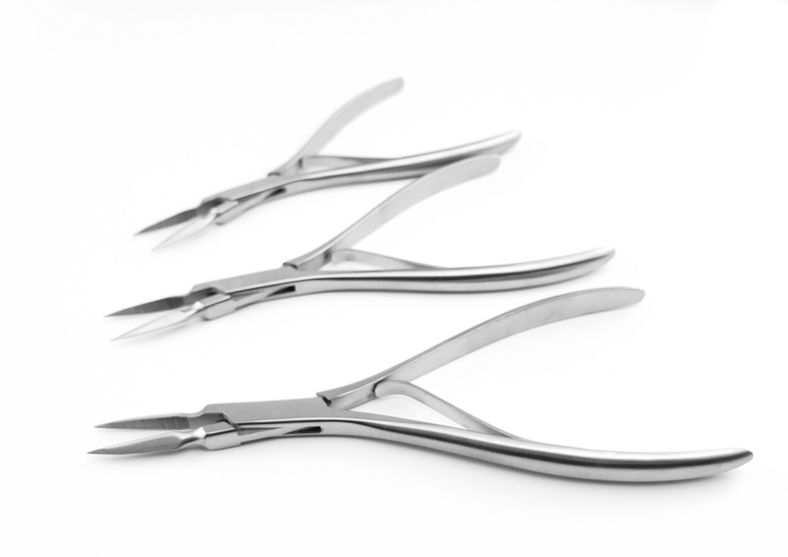 3 Virtus Splinter Forceps straight 6" Serrated Spring Handle Dental ...