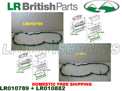 LAND ROVER VALVE COVER GASKETS RANGE ROVER LR4 SPORT 5.0L SET LR010882 ...
