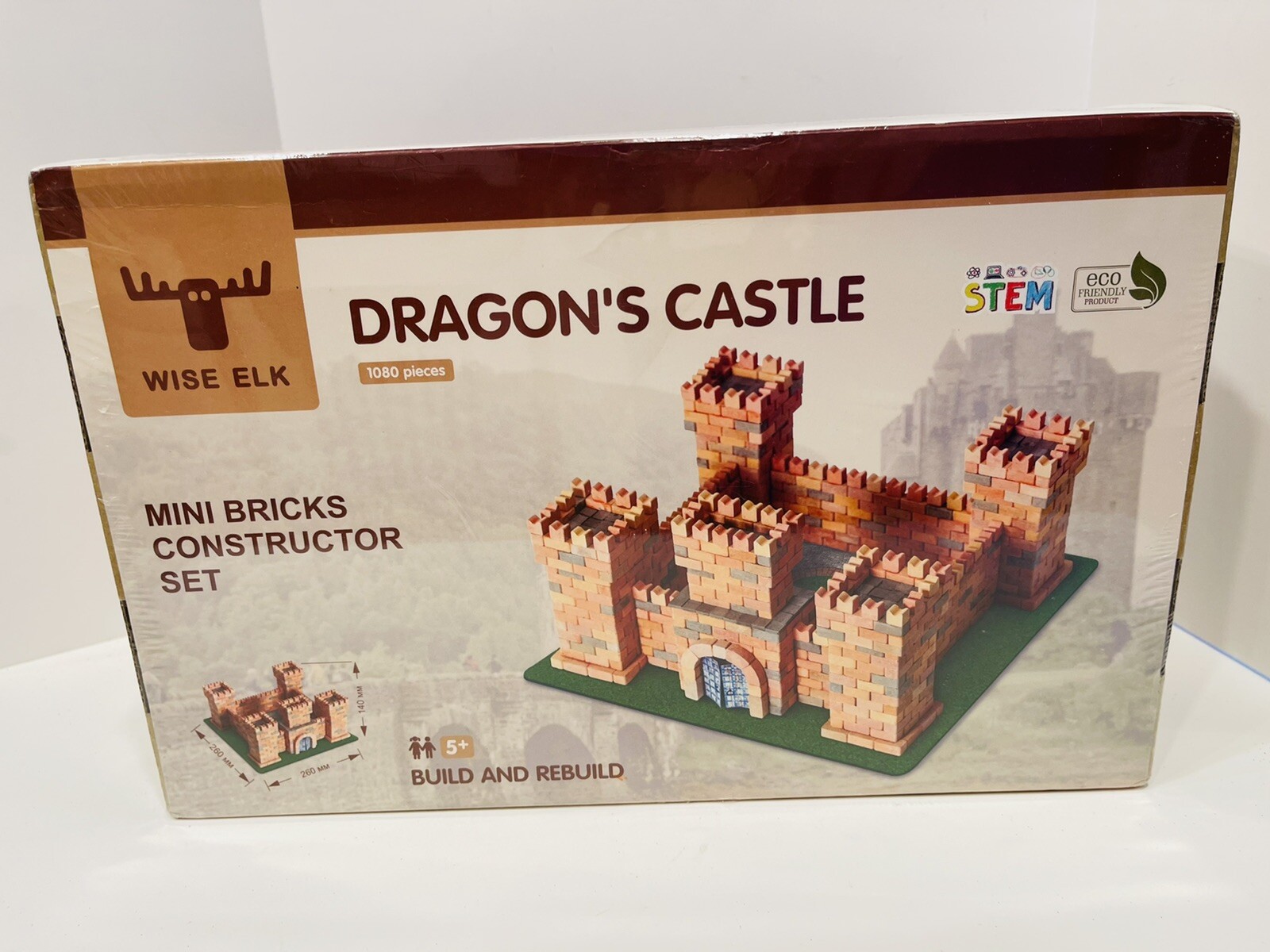 Wise Elk Dragon’s Castle Mini Bricks Constructor Set 1080 PCs STEM Construction | eBay