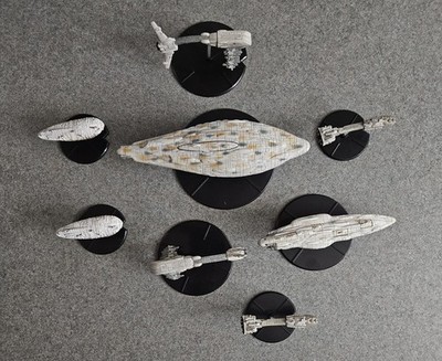 Star Wars Miniatures Starship Battles 8 Ship Rebel Lot Home One ...